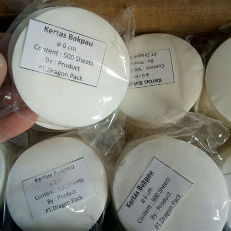 Jual Kertas Bakpao Mini Pao Bakpau Mini 6cm 6 Cm 500lembar Dragon Pack