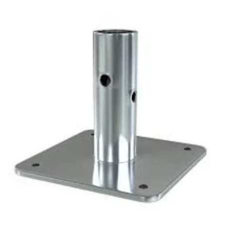 Mild Steel Silver Square Base Plate For Construction Site At ₹ 120