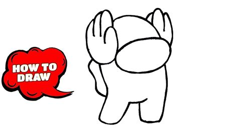 Among Us Ghost Drawing Step By Step Draw This Cute Ghost By Following This Drawing Lesson