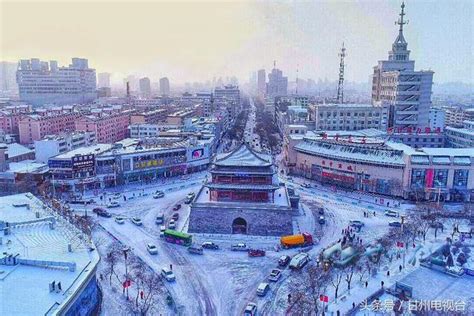 航拍甘州冬日雪景美如畫 每日頭條