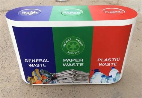 Fiberplast Trio Color Coded Dustbin Size X X Mm At Piece In New Delhi