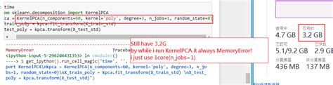 Kernelpca Memoryerror · Issue 9690 · Scikit Learnscikit Learn · Github