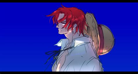Safebooru 1boy Blue Background Closed Mouth Collared Shirt Commentary
