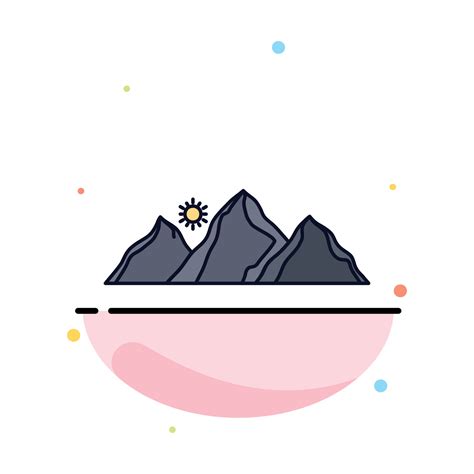 Cone Protection Road Roadblock Stop Warning Abstract Flat Color Icon Template 13246996 Vector