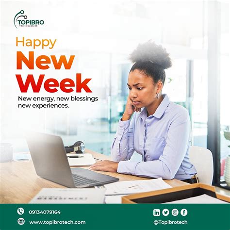 how to script a successful week with topibrotech topibro technologies posted on the topic