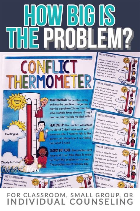 How Big Is The Problem Conflict Thermometer Classroom Guidance Lesson Guidance Lessons