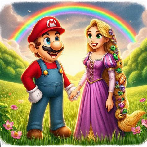 Mario And Rapunzel Ai Image By Vg805smashbros On Deviantart