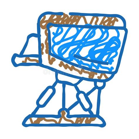 Flight Simulator Aeronautical Engineer Icon Doodle Illustration Stock Vector Illustration Of