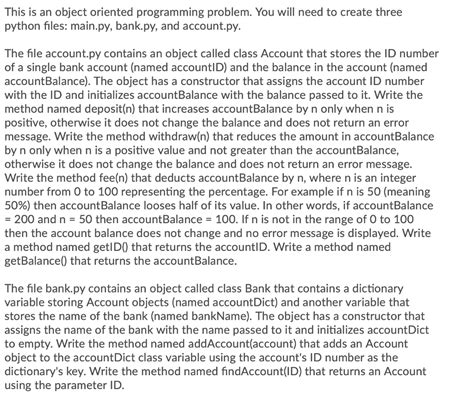 Solved This Is An Object Oriented Programming Problem You