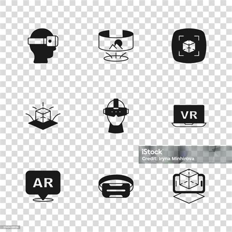 가상 현실 안경 3d 모델링 360도 보기 및 아이콘을 설정합니다 벡터 가득 찬에 대한 스톡 벡터 아트 및 기타 이미지 가득 찬 가상현실 각도 Istock