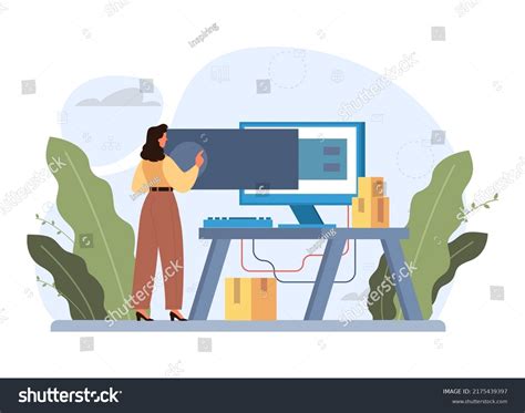 Automation Industrial Automated System Manufacturing Process Stock Vector Royalty Free