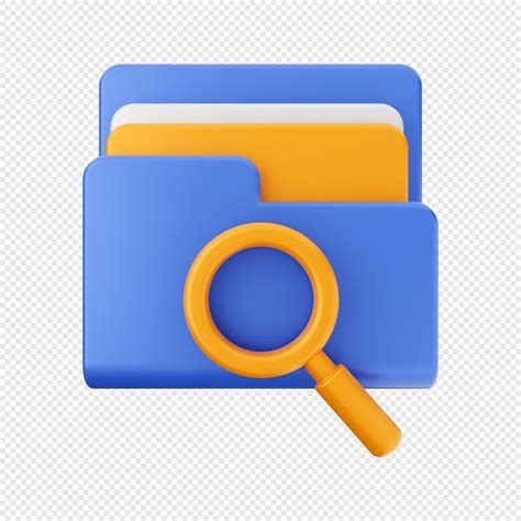 Premium Psd 3d Folder Data File Storage Icon Illustration