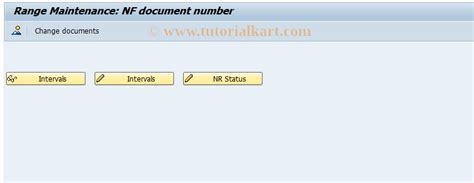 J BE SAP Tcode Nota Fiscal Document Number Range