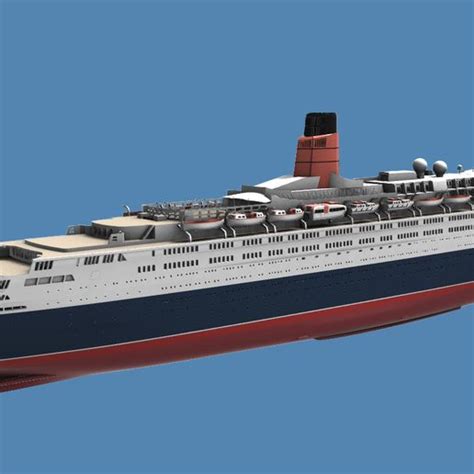 Stl File Rms Queen Elizabeth 2 Qe2 Ocean Liner 3d Print Model