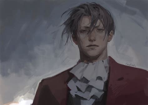 Miles Edgeworth Ace Attorney Drawn By Guzaeolos Danbooru
