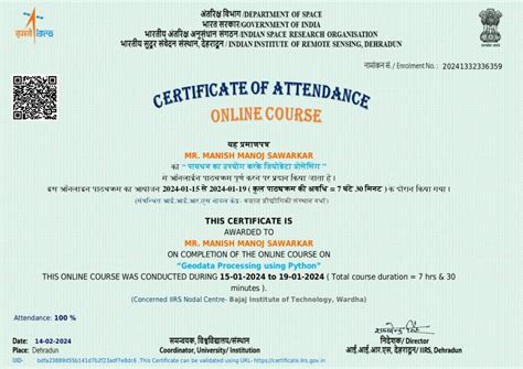 Manish Sawarkar On Linkedin Geodataprocessing Python Iirs Isro