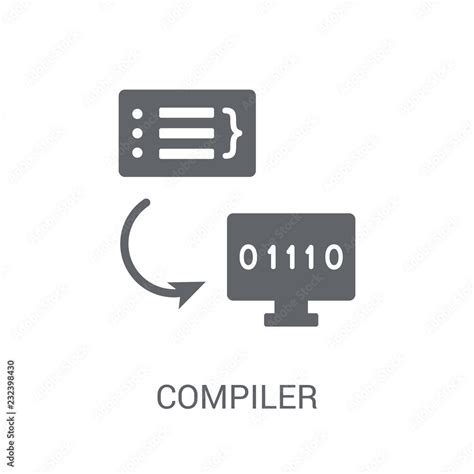 Compiler Icon Trendy Compiler Logo Concept On White Background From