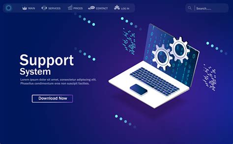 기술 지원 시스템 인터넷 연결을 통해 데스크톱 컴퓨터 또는 랩톱의 원격 액세스 및 제어 소프트웨어 개발 아이소메트릭 스타일의 추상 벡터입니다 It 지원에 대한 스톡 벡터