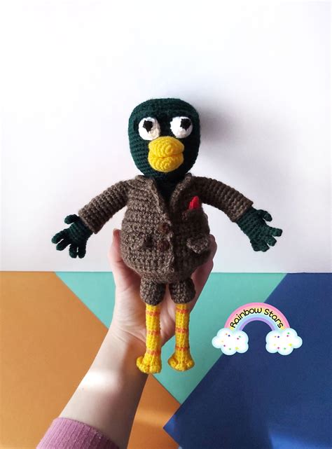 Dont Hug Me Im Scared Duck Guy Inspired Amigurumi Duck Etsy Hong Kong