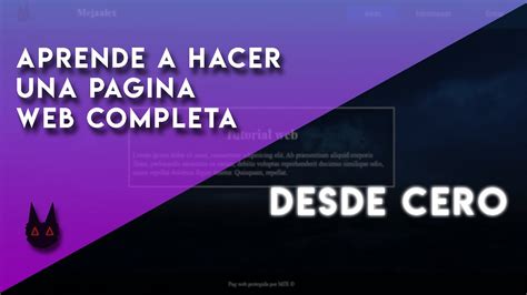 Como Hacer Una Pagina Web Completa Html Y Css Youtube