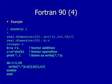 ppt introduction to fortran scientific programming basics powerpoint