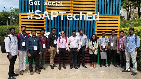 Mahesh Sunku On Linkedin Sap Teched With Cgi Apac Team