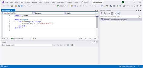 can t run the basic console tutorial can t run the program attach shows rather than program