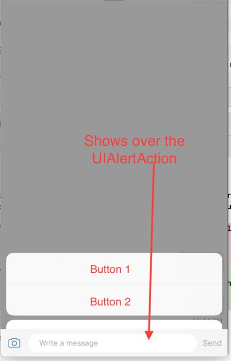 Ios Input Accessory View Is Showing Over Objects Like
