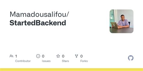 Github Mamadousalifoustartedbackend
