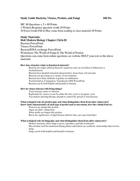 Skills Worksheet Vocabulary Review Biology Answers