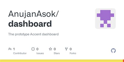 GitHub AnujanAsok Dashboard The Prototype Accent Dashboard