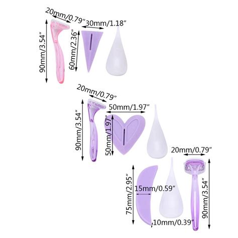 Types Epilator Secret Hair Shaving Template Privates Parts Pubic Wax Razor Grandado