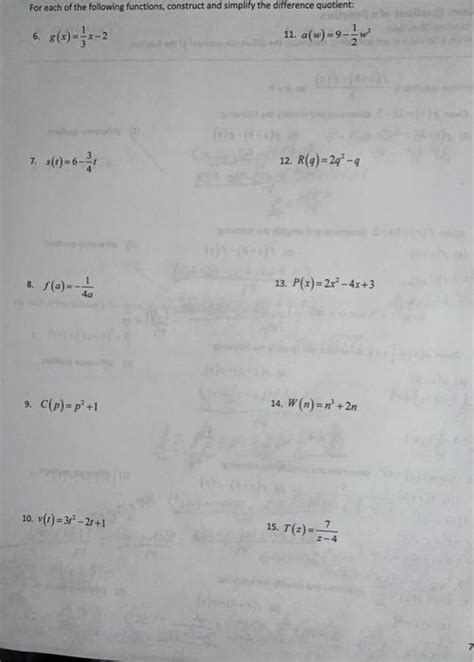 Solved For Each Of The Following Functions Construct And Chegg