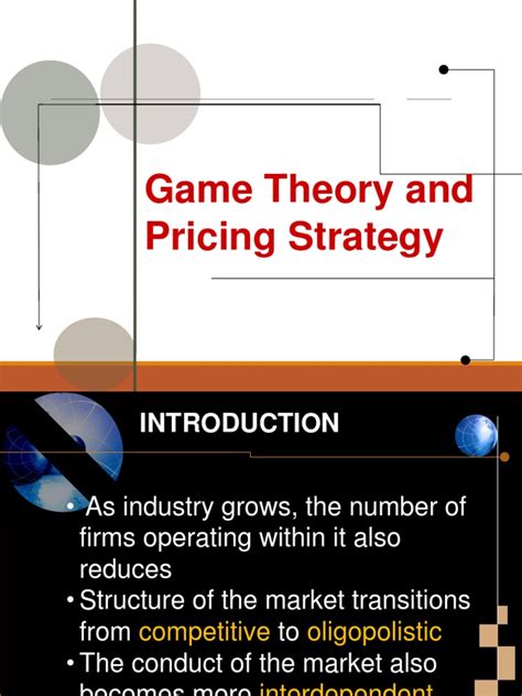 Module 5 Game Theory And Pricing Strategy Pdf Pricing Game Theory