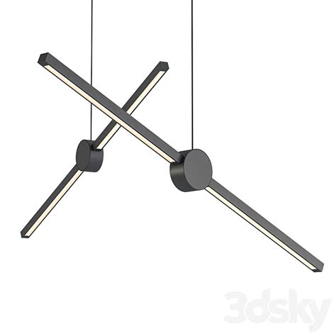 Boolean Rotate Pendant Light 3d Model