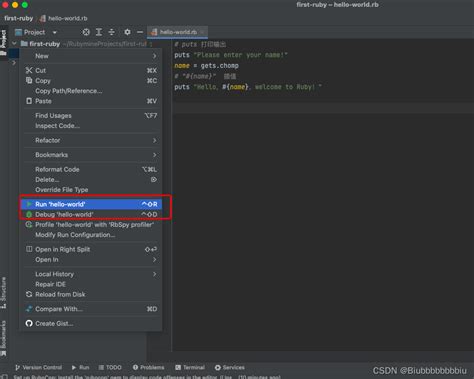 Rubymine创建第一个ruby项目并运行rubymine 怎么添加 Sdk Csdn博客