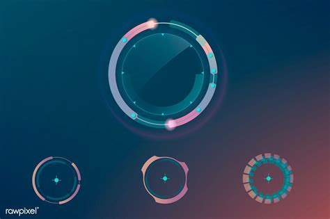 Technology Interface Template Design Elements Vector Premium Image By Taus