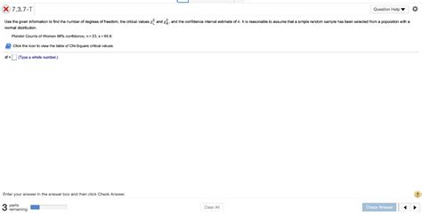 Solved X T Question Help Use The Given Information To Chegg Com