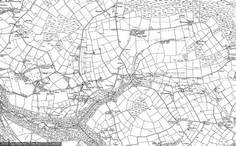 Historic Ordnance Survey Map Of Capel Iwan 1887