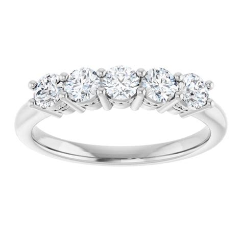 14k White 16 Ctw Lab Grown Diamond Anniversary Band Drakes Jewelry