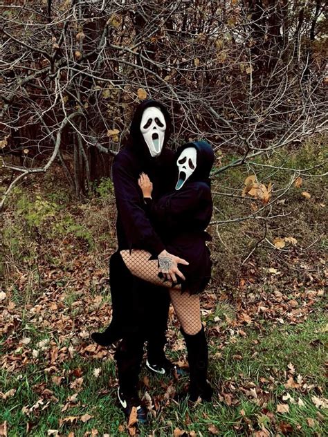 Halloween Ghost Face Couple Scream Cosplay Couple Couples Costumes