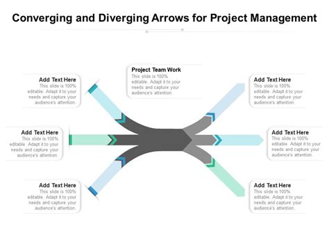 Converging And Diverging Arrows For Project Management Ppt PowerPoint Presentation File Aids PDF
