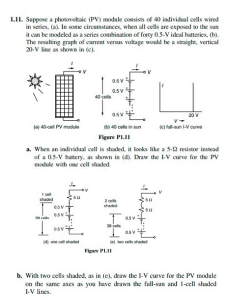 Solved Suppose A Photovoltaic PV Module Consists Of Chegg