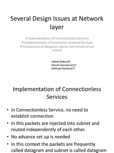 Design Issues Of Network Layer Pdf Router Computing Routing