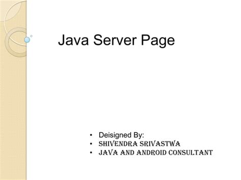 jsp introduction tutorial ppt