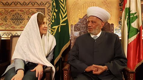 سماحة المفتي يستقبل النائب الدكتورة ديما الجمالي دار الفتوى في
