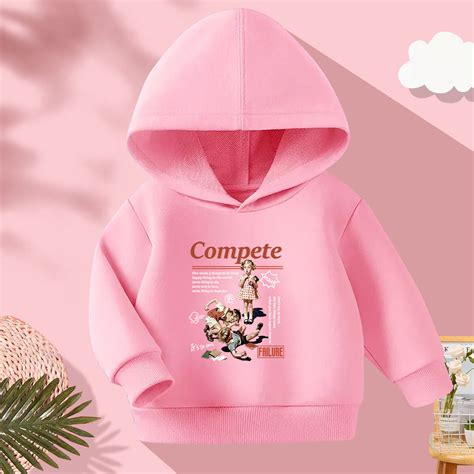 เสื้อฮุ้ดกันหนาวเด็กสไตส์เกาหลี สกรีนลายการ์ตูนน่ารักใส่ได้ทั้งหญิงและชาย ผ้าโพลีเอสเตอร์ ใส่