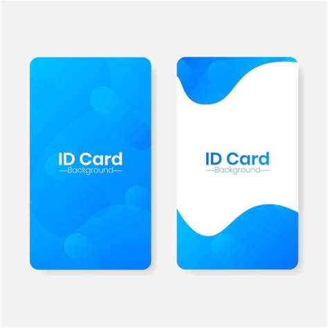 Background Id Card Biru Hd