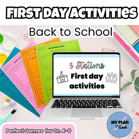 Back To School 5 Stations Activities Games Class Expectations