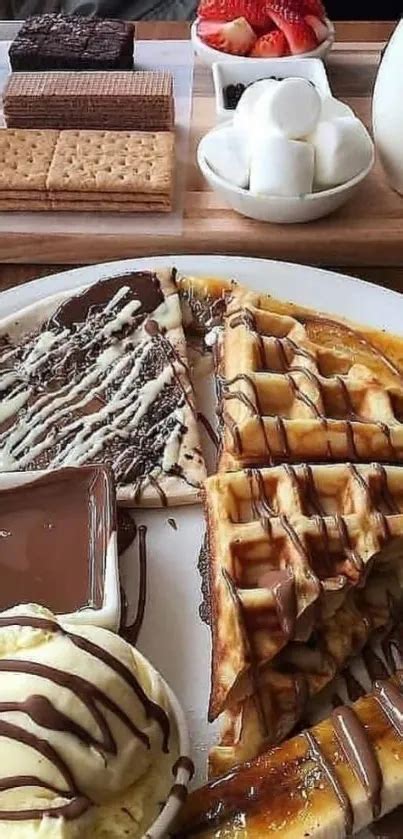 Delicious Dessert Platter Wallpaper Free Download